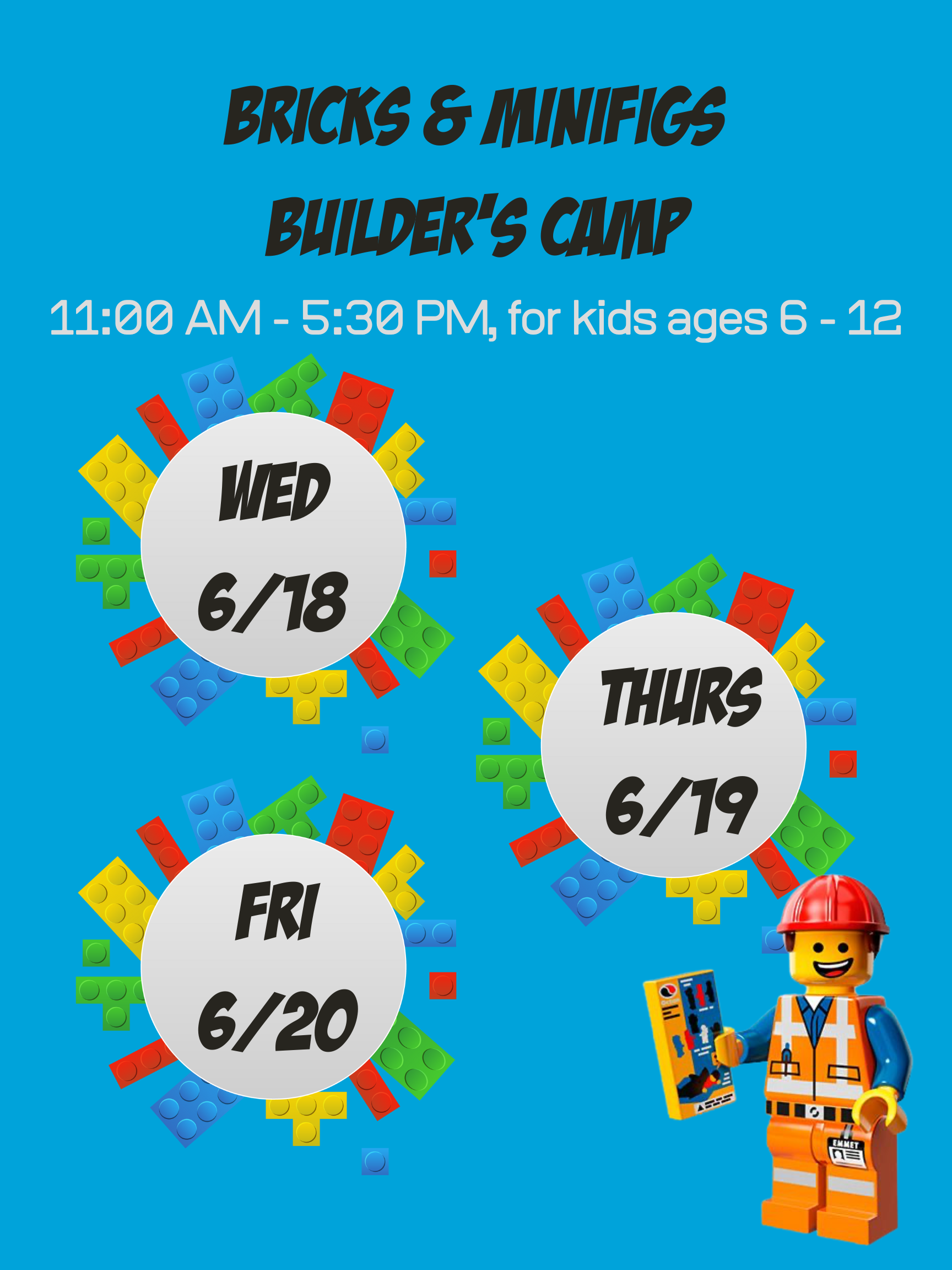 Bricks & Minifigs Day Camp: June 18, 19, 20 - 3 Day Pass – Bricks ...